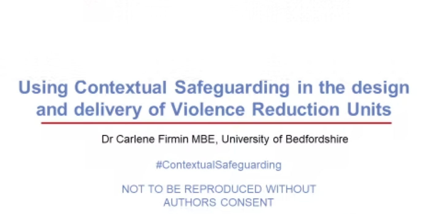 Webinar: Using Contextual Safeguarding in the Design and Delivery of ...